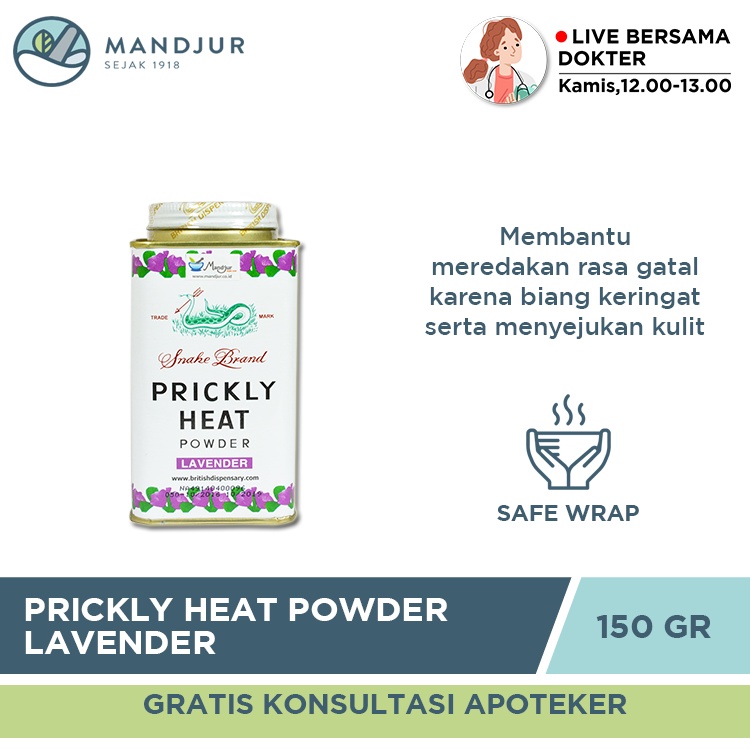 Jual Prickly Heat Powder Lavender - Bedak Antiseptik Gatal & Biang ...