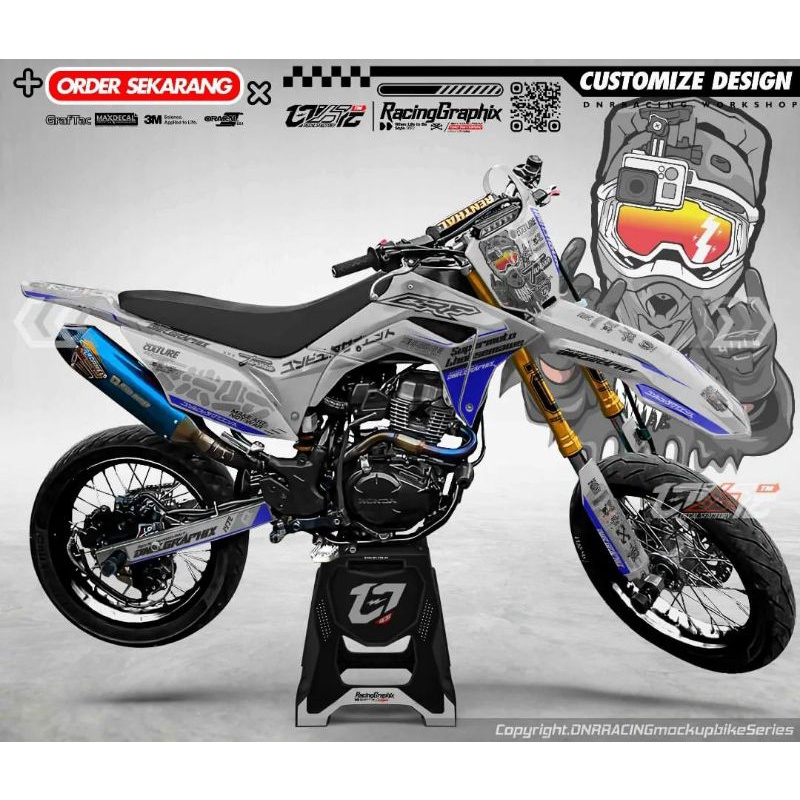 Jual Decal Crf, Dtx, Klx Bf, Gordon Full Body Stiker Custom Supermoto ...