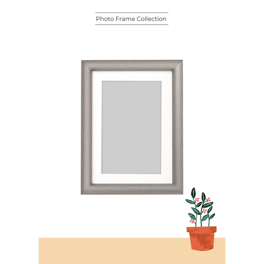 Jual Photo Frame / Bingkai Foto Elegan Minimalis Silver Gold (13x18 cm ...