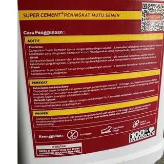 Jual Super Cement 5 Kg Aquaproof Peningkat Mutu Semen Beton Tembok Aci ...
