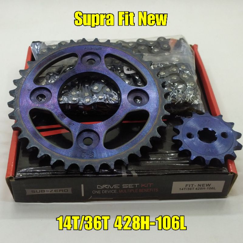 Jual Subzero Gear Set Supra Fit New Revo Old Absolure Fit Fi Blade Old ...