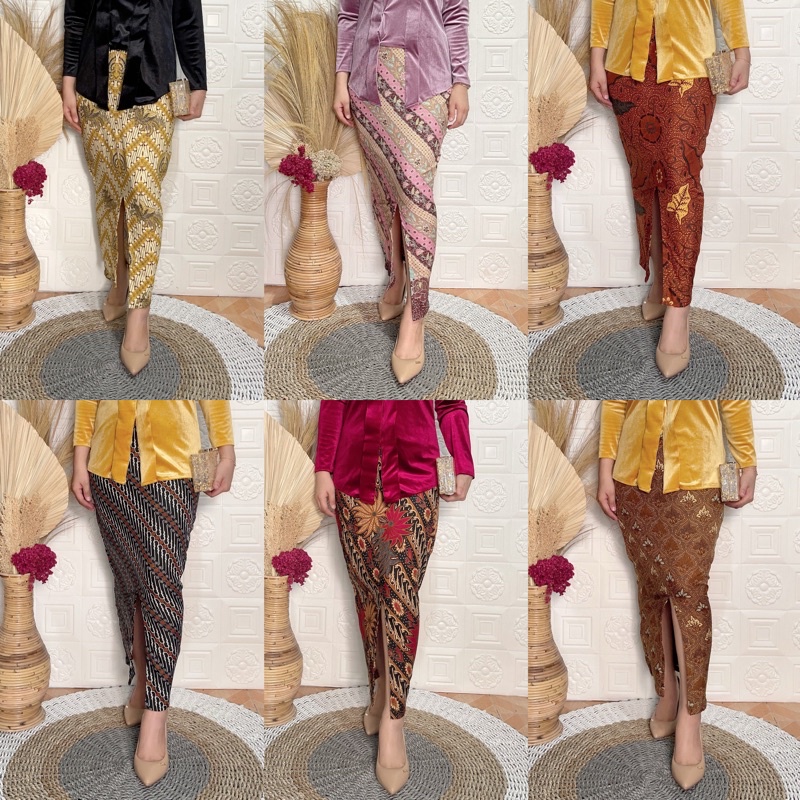 Jual ROK SPAN batik BELAH DEPAN / SEPAN belah | Shopee Indonesia