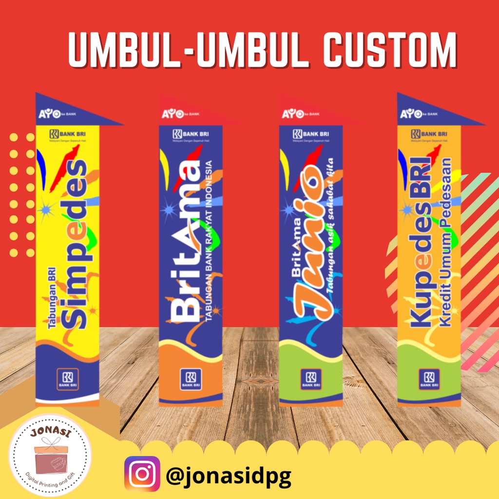 Jual Umbul - Umbul Custom Logo Tulisan Nama | Shopee Indonesia