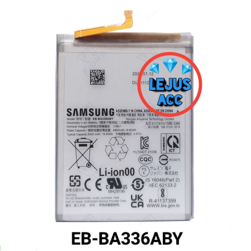 Jual Baterai Batre Battery Samsung Galaxy A53 5G EB-BA336ABY Original ...