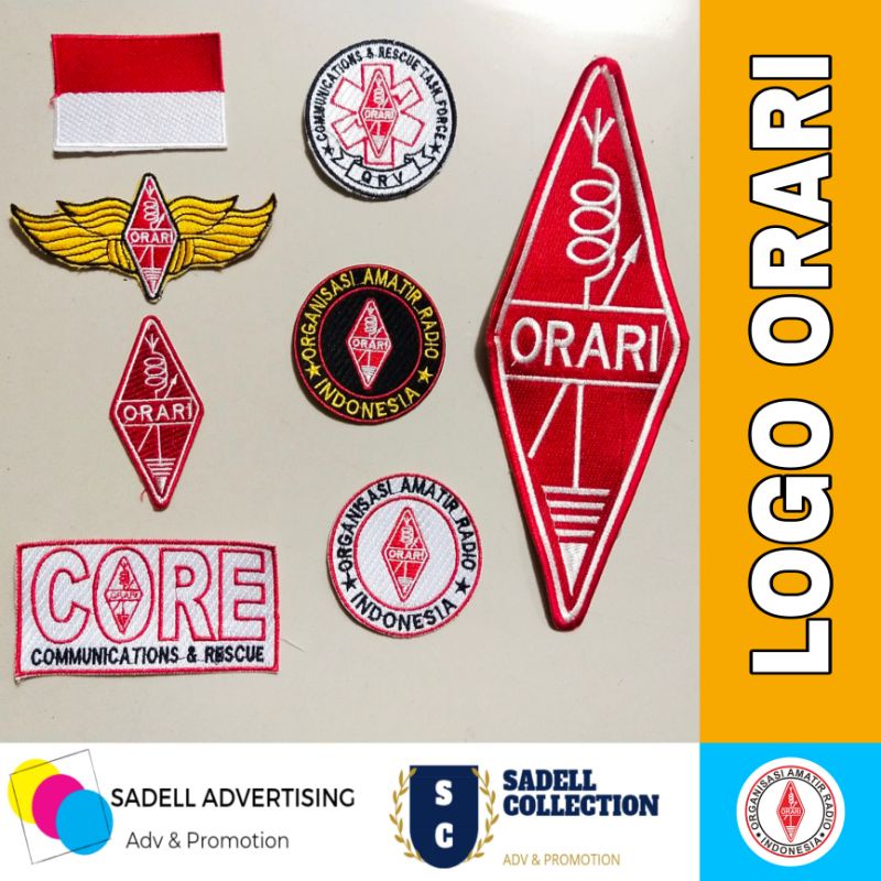Jual Logo ORARI Full Set Depan Belakang Atribut ORARI Full Set 8 In 1 ...
