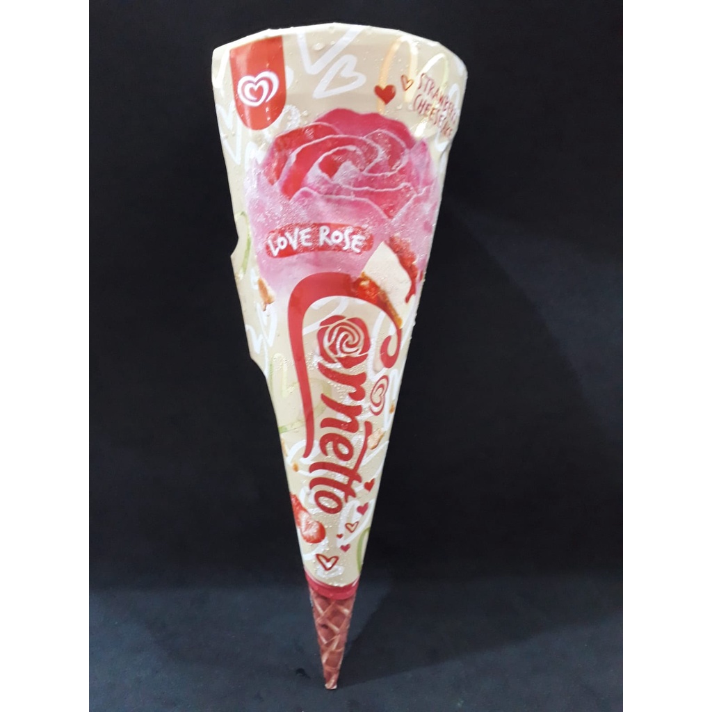 Jual CORNETTO LOVE ROSE STRAWBERRY CHESEECAKE 131ML | Shopee Indonesia