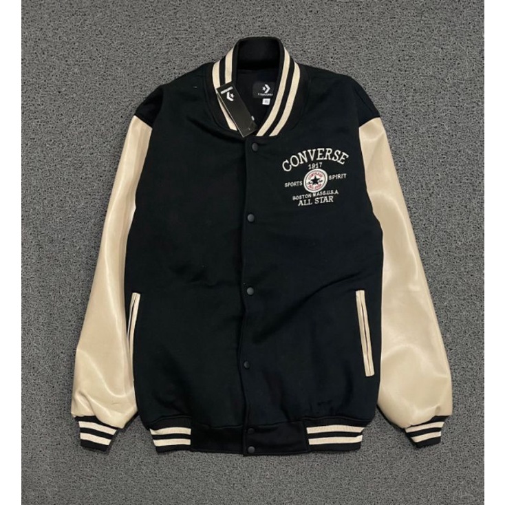 Jual Jaket Varsity Bomber Converse All Star Full Tag & Label | Shopee ...