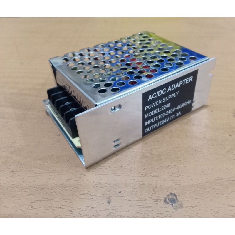 Jual mini slim tipis taiwan switching power supply 24v 3A travo trafo ...