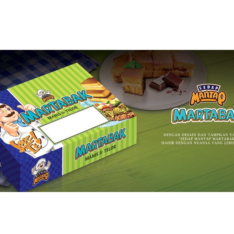 Jual Kardus Martabak Sedap Mantap Kotak Box Kemasan Martabak Ukuran ...