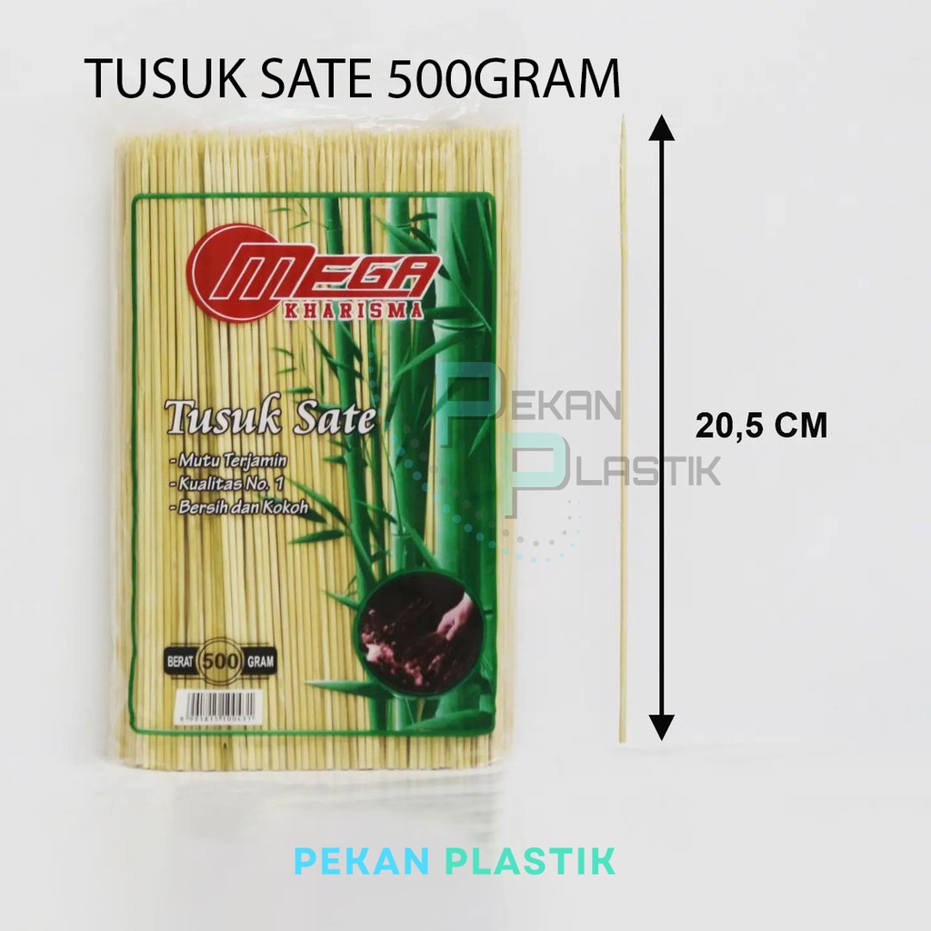 Jual Tusuk Sate Merk Mega (Berat 500 gram) | Shopee Indonesia
