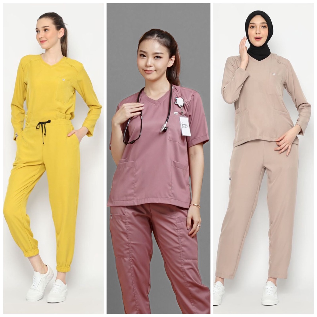 Jual Simply Active Women / baju dokter/ baju medis/ scrub medis/ gaun ...