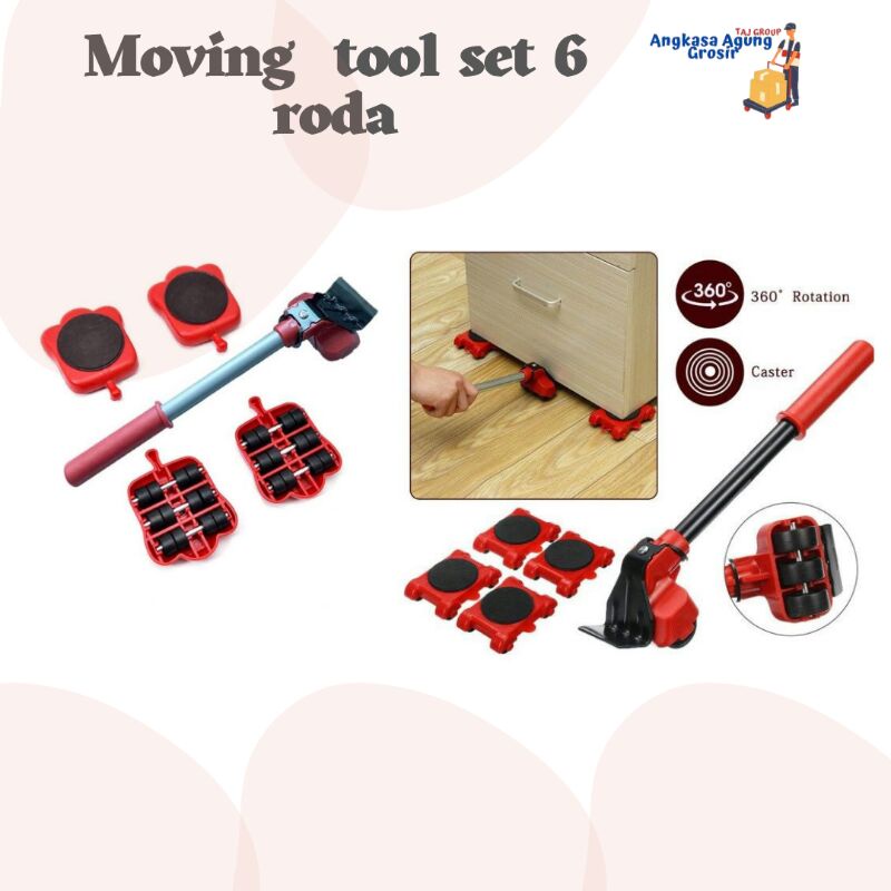 Jual MOVING TOOL Set 6 Roda Move Tools Trolly Alat Angkut Pindah Barang ...