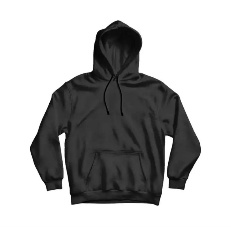 Jual Jaket / Hoodie HITAM POLOS / Jaket Polosan Original / Hoodie Viral ...