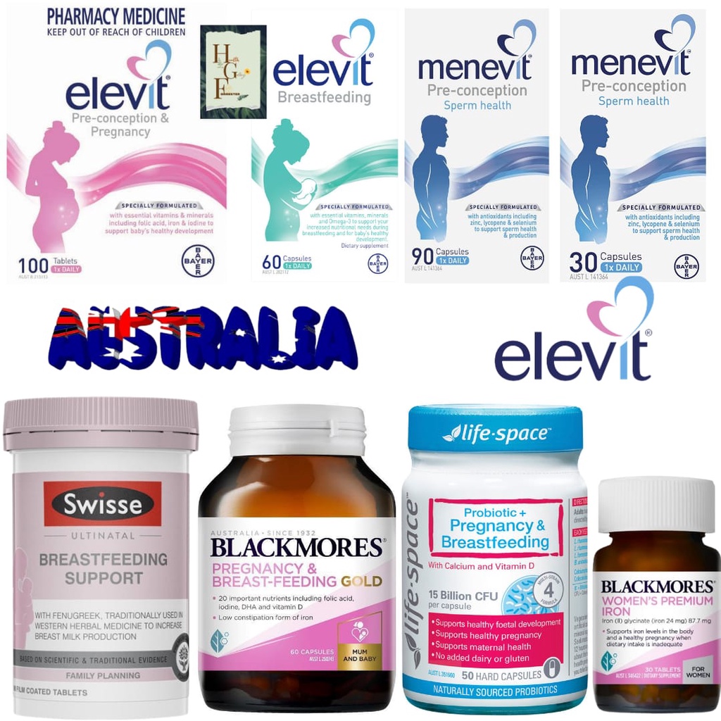 Jual ELEVIT Preconception and pregnancy with iodine ,MENEVIT ...