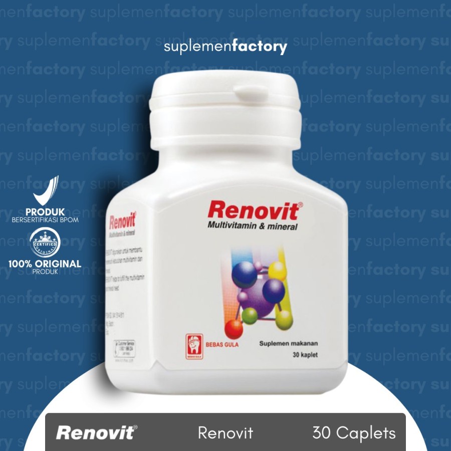 Jual Multivitamin & Mineral Renovit 30 Kapsul | Shopee Indonesia