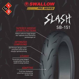 Jual Ban Swallow Pro Series SB-151 Slash (Soft Compound) type ukuran 90 ...