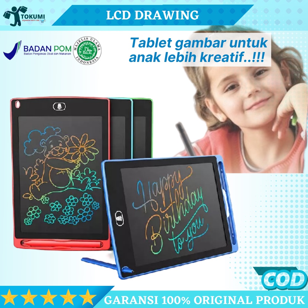 Jual Lcd Drawing Tablet Gambar Anak 8,5 Inch Board Papan Tulis Untuk ...