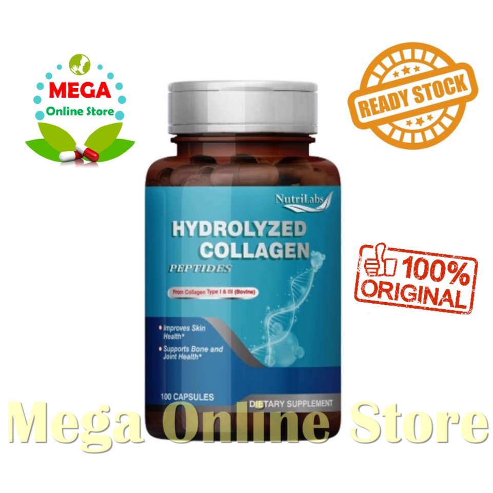 Jual Nutrilabs Hydrolyzed Collagen Peptides 100 Kapsul | Shopee Indonesia