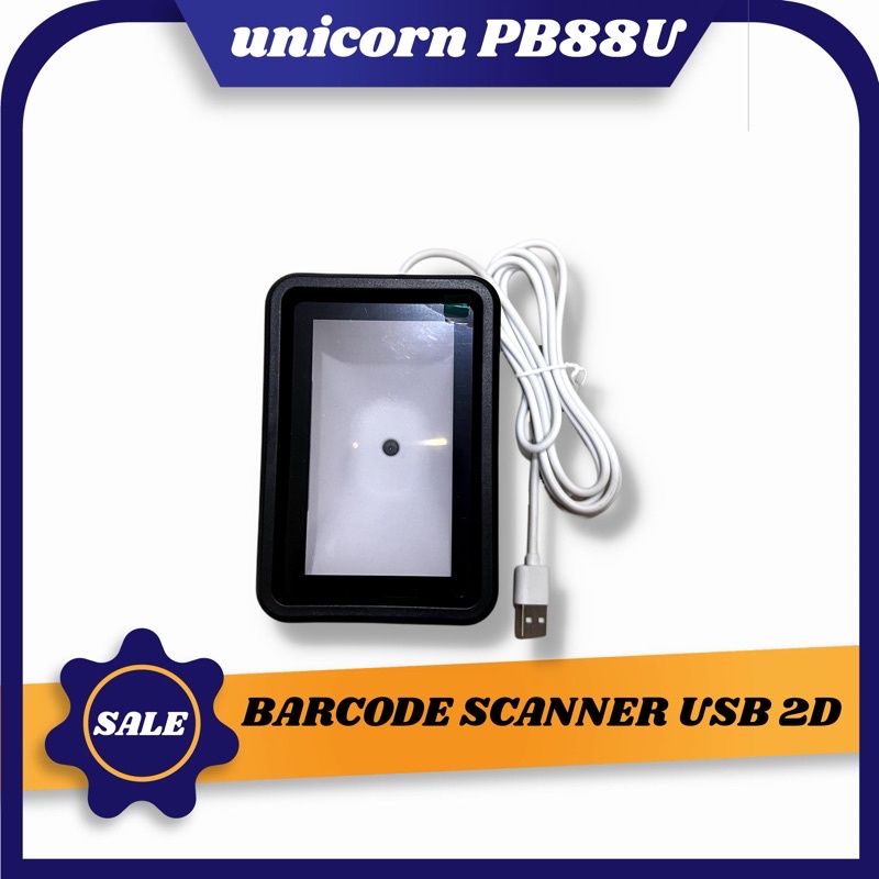 Jual BARCODE SCANNER USB 2D QR CODE DANA - unicorn PB88U/PB-88U/PB88-U ...