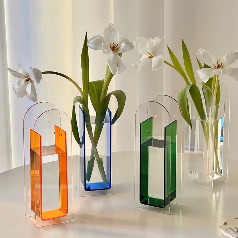 Jual Vas Bunga Akrilik Unik Estetik Unique Aesthetic Flower Vase ...