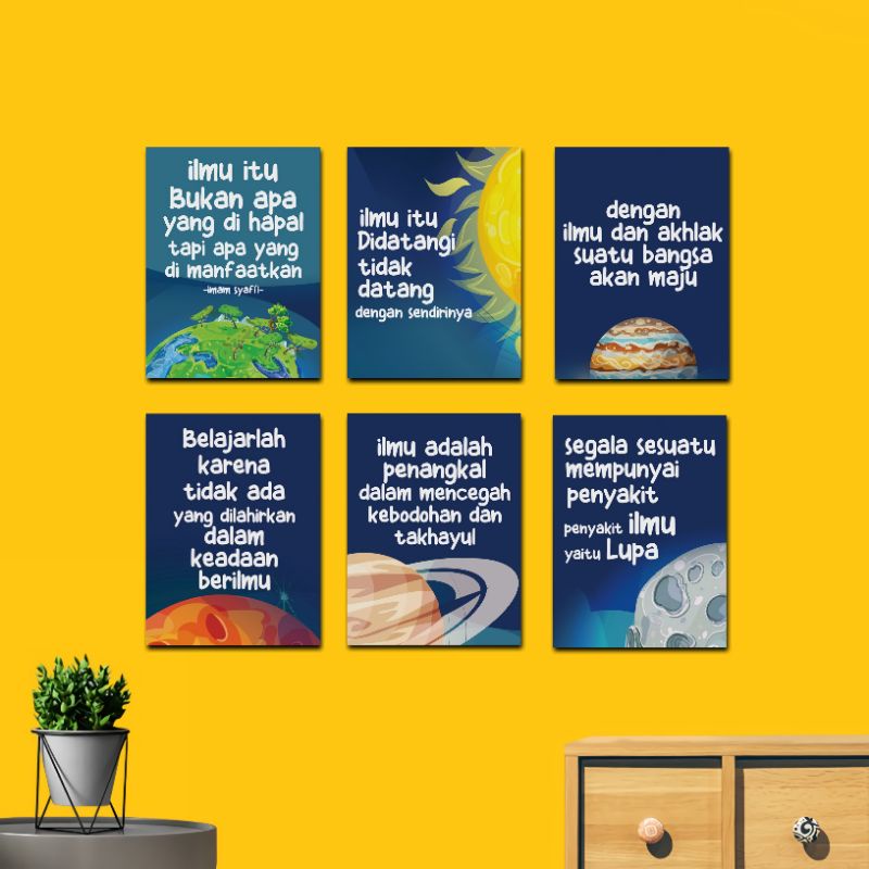 Jual Hiasan Dinding Quotes Motivasi Pajangan Dinding Sekolah Poster ...