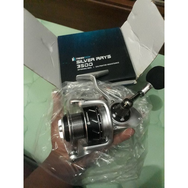 Jual Reel tridentech silver rays | Shopee Indonesia