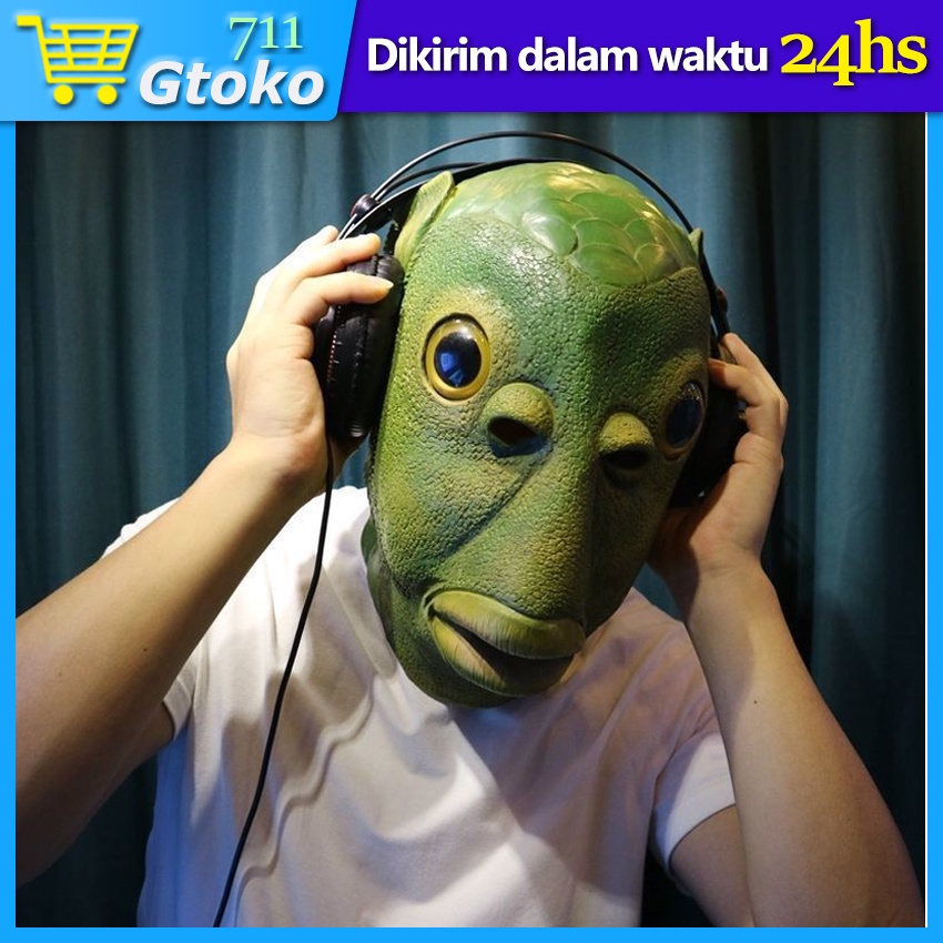 Jual Mainan Topeng Pesta Topeng Cosplay Halloween Bentuk Kepala Ikan ...