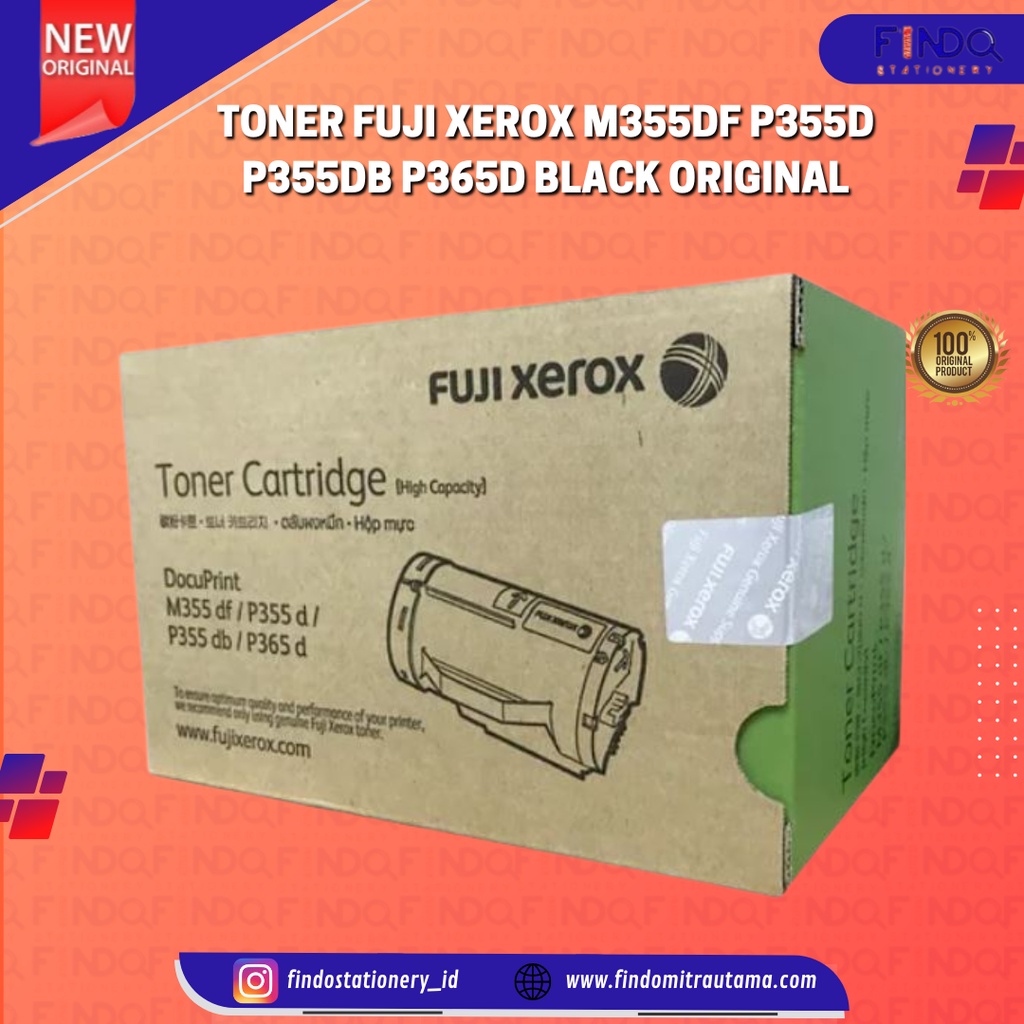 Jual Toner fuji xerox M355Df p355d p355db p365d black original | Shopee ...