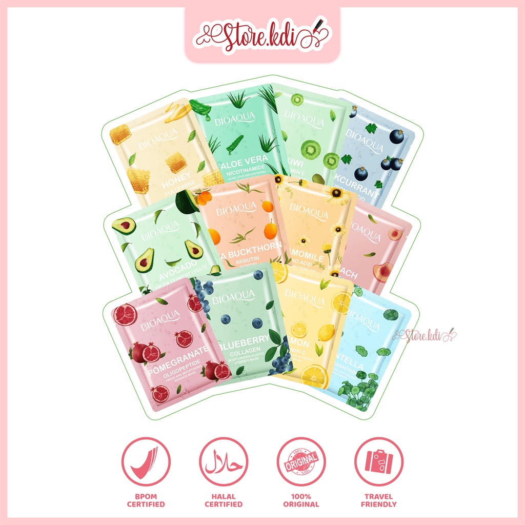 Jual BIOAQUA Sheet Mask Masker Wajah | Hidrasi | Melembabkan ...