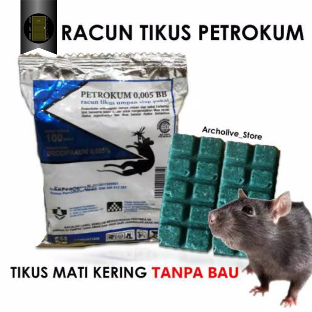 Jual Racun Tikus Petrokum Ampuh Mati Kering Umpan Perangkap | Shopee ...
