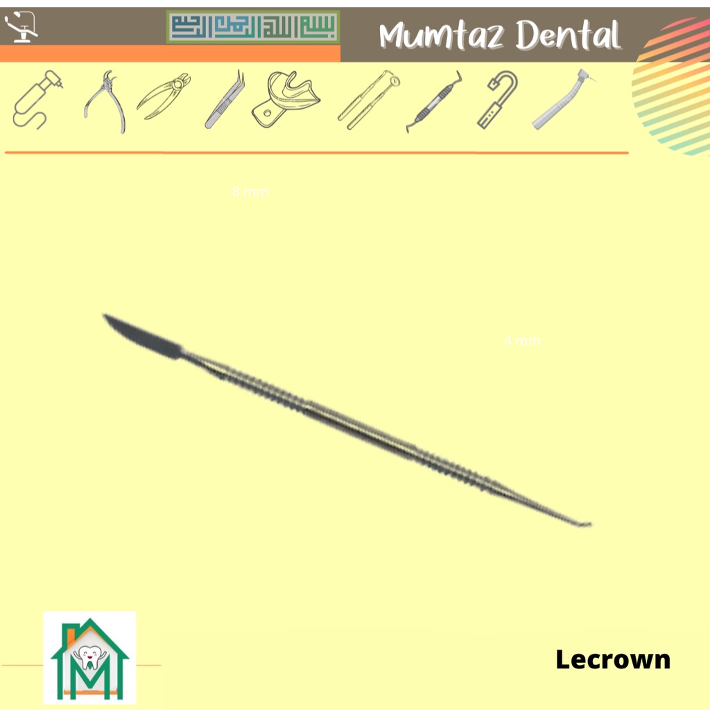 Jual dental lecron lecrown lekron pisau lilin malam gigi | Shopee Indonesia