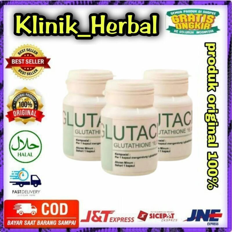 Jual Glutacid Glutathione 16.000mg Original 100% ( 30 Kapsul ...