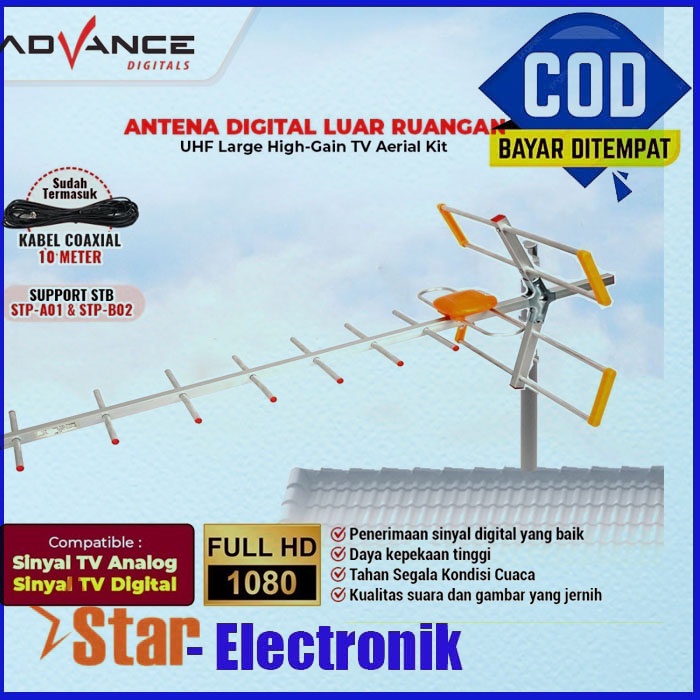 Jual Advance AA-801 Antena Outdoor UHF Analog Digitals Support STB | Shopee Indonesia