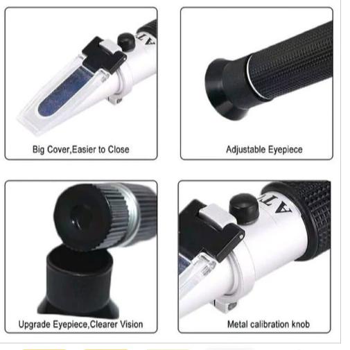 Jual Refractometer Salinity Salt Alat Ukur Kadar Garam Pada Cairan 0 ...