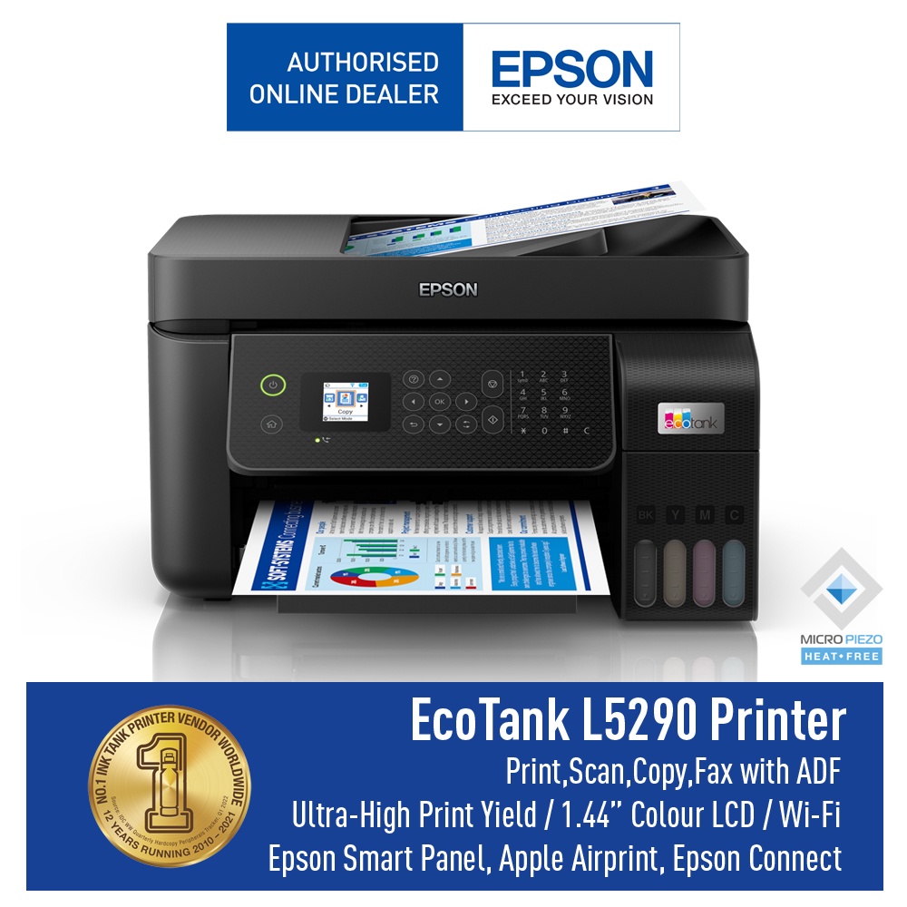 Jual Epson EcoTank L5290 A4 Wi Fi All in One Ink Tank Printer With ADF Shopee Indonesia