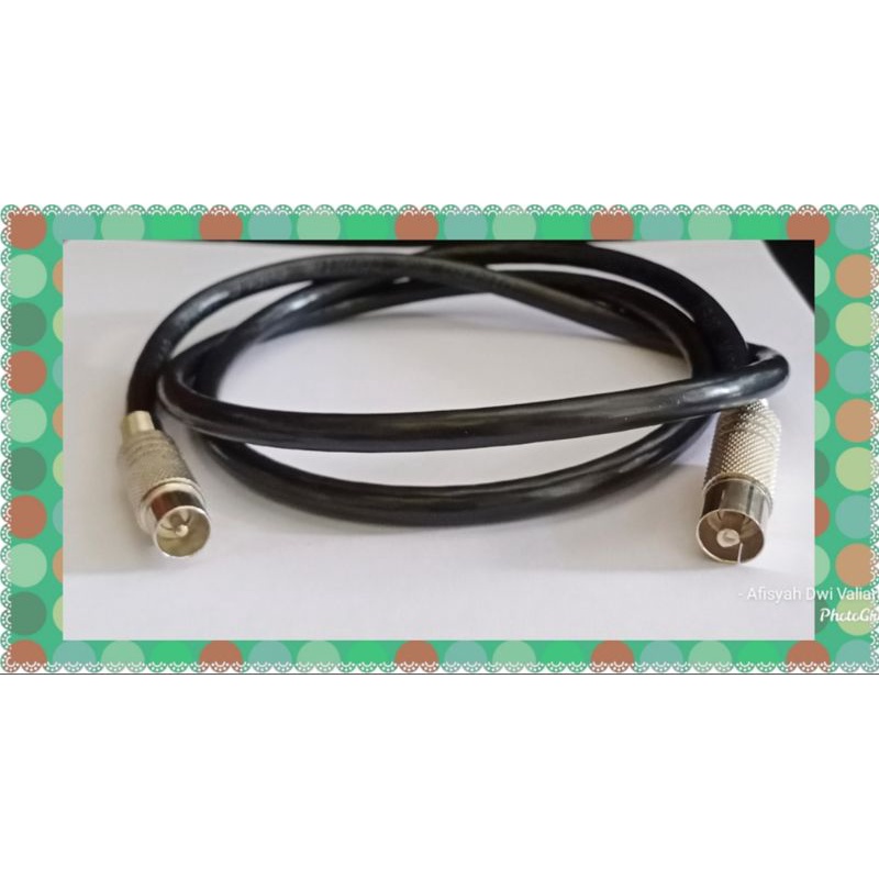 Jual kabel sambungan antena tv ke stb 1m | Shopee Indonesia