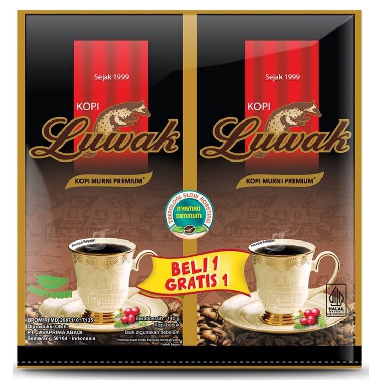 Jual Kopi Luwak Kopi Hitam Murni Tanpa Gula 140 Gram BELI 1 GRATIS 1 ...