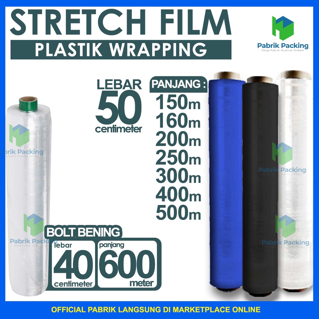 Jual PLASTIK WRAPPING BARANG STRETCH FILM PLASTIK WRAP PLASTIK ...