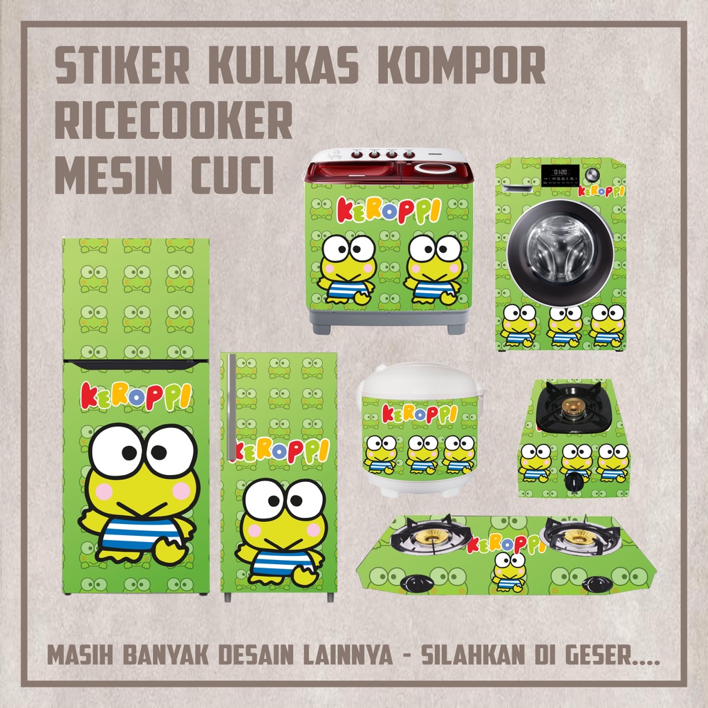 Jual Stiker Sticker Dekorasi Kulkas Kompor 1 2 pintu Mata Ricecooker ...
