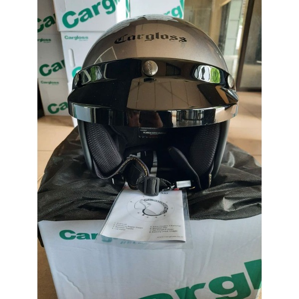 Jual Helm Cargloss Original - Silver Glossy | Shopee Indonesia