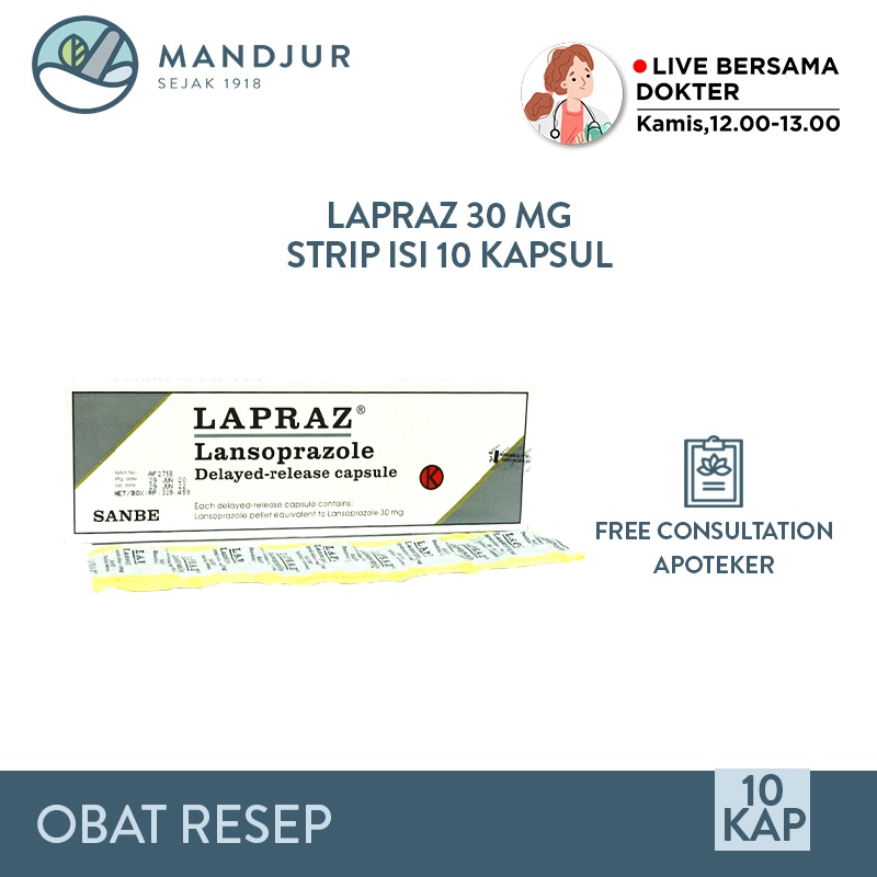 Jual Lapraz 30 Mg Strip 10 Kapsul | Shopee Indonesia