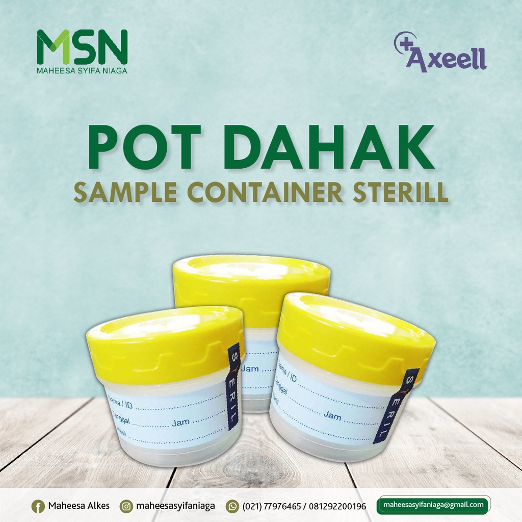 Jual Pot Dahak / Pot Urine Sterile Sample Container AXEEL | Shopee ...