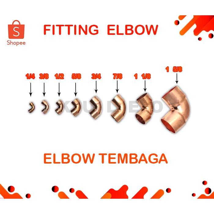 Jual elbow tembaga 3/4 - Knee Tembaga / Fitting Elbow - ELBOW TEMBAGA 3/4 | Shopee Indonesia