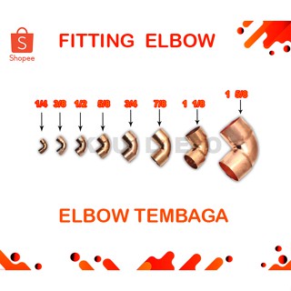 Jual elbow tembaga 3/4 - Knee Tembaga / Fitting Elbow - ELBOW TEMBAGA 3/4 | Shopee Indonesia