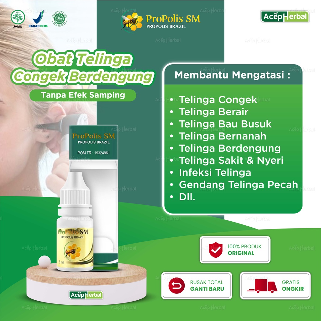 Jual Obat Tetes Telinga Congek Bernanah Bau Busuk Curek Telinga Gatal ...