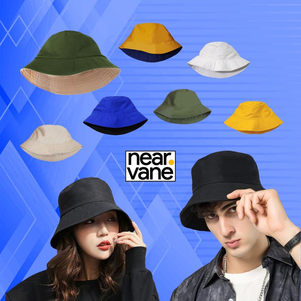 Jual Topi Bucket Hat Korea Bolak Balik Polos 2 Warna Premium Laki Laki Pria Wanita | Shopee ...