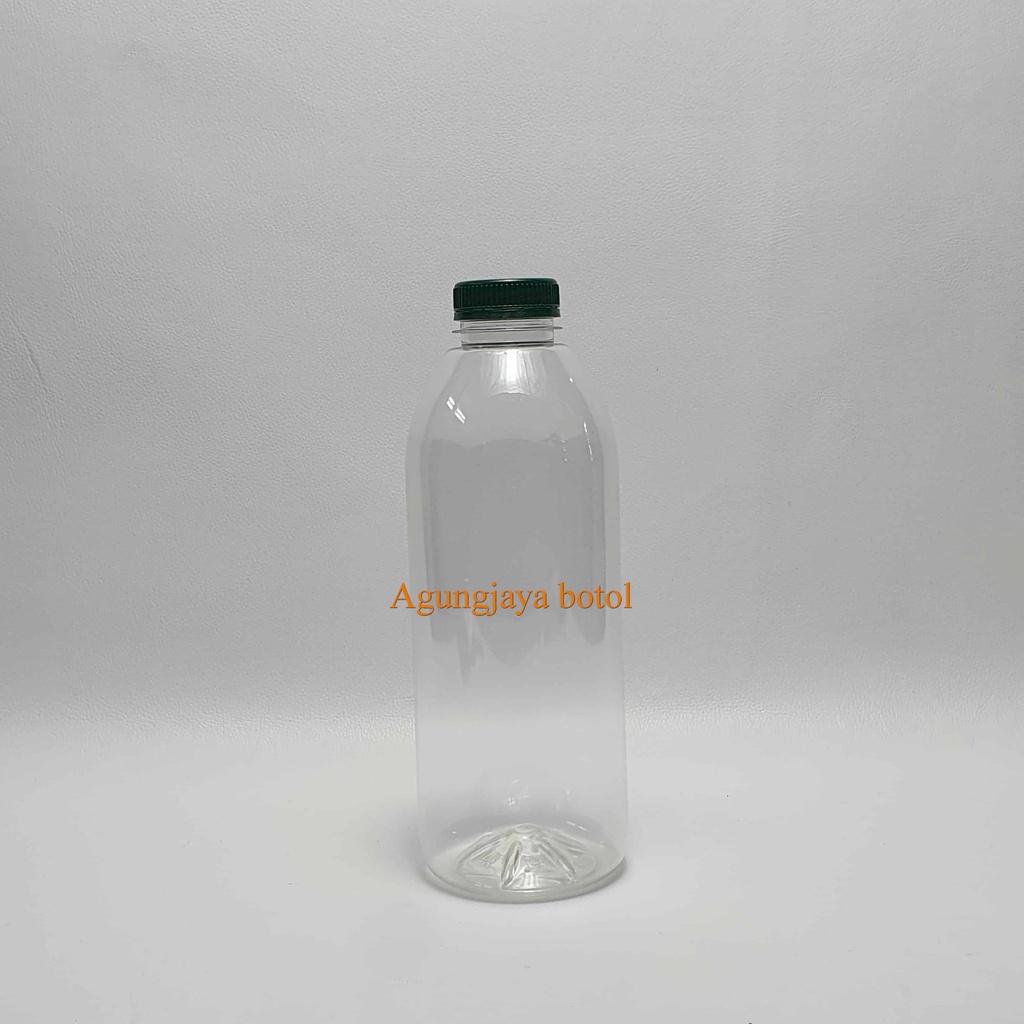 Jual Botol Juice 1000 Ml Kale Bulat Natural / Botol Kale 1000 ml ...