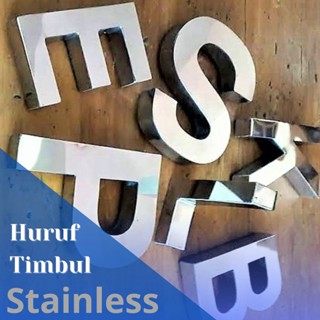 Jual Huruf Timbul Stainless/Huruf Timbul LED/Huruf Timbul Dinding/Huruf ...