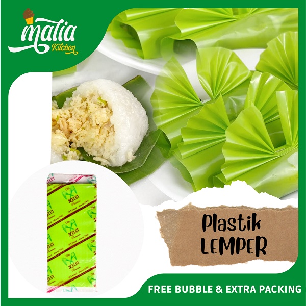 Jual Plastik Lemper Plastik Pembungkus Lemper Kelut Plastik PE Hijau ...