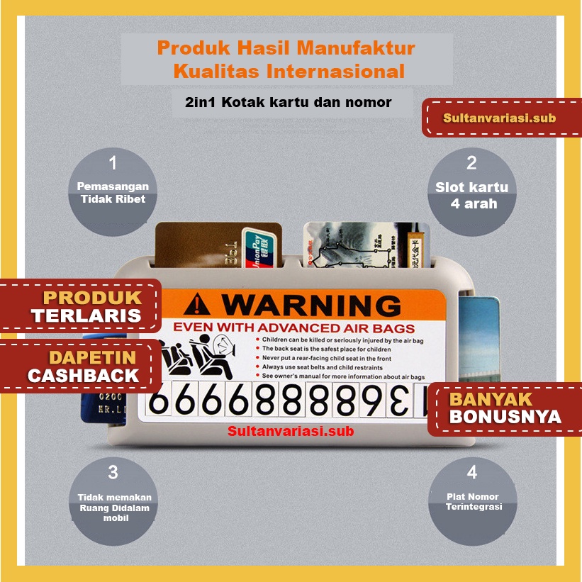 Jual Organizer Kartu ETOLL Card E-Money Tempat E TOLL Tiket Parkir ...